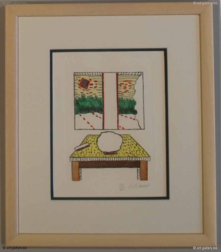 Roger Raveel | Een leegte aan een venster met een verticale afwezigheid ...