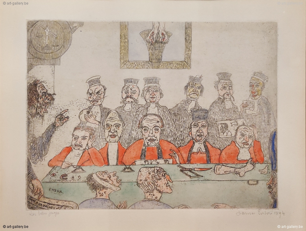 James Ensor | Les bons juges te koop