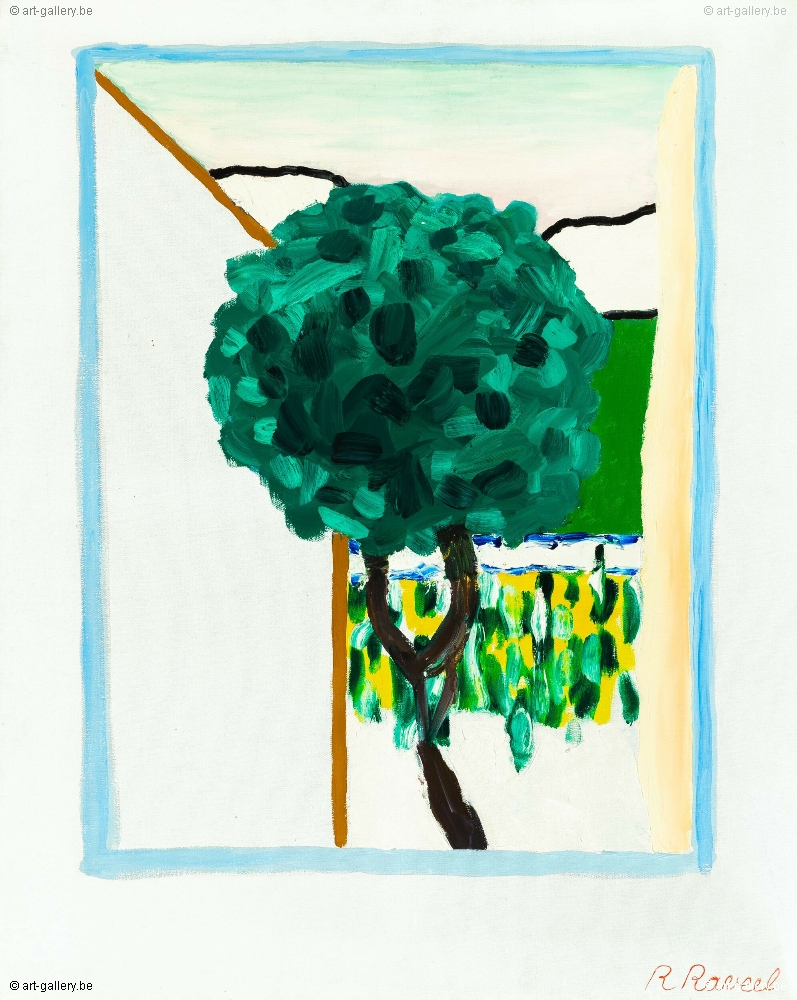 Roger Raveel | Doorheen het venster van Raveel te koop