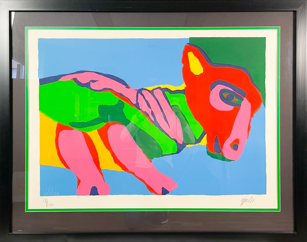 Karel Appel | Red cat te koop